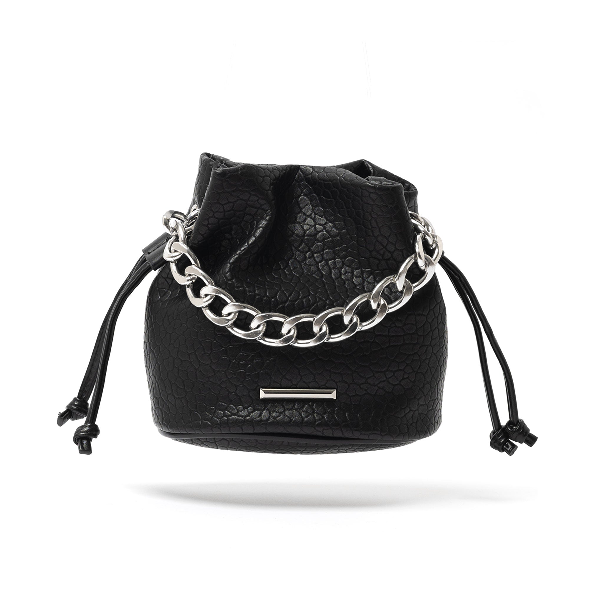 chain drawstring bag